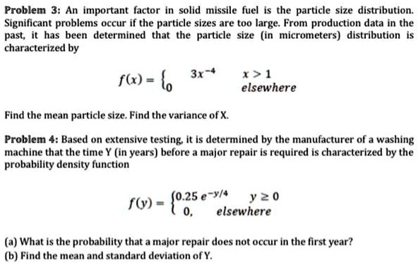 problem 3 an important factor in solid missile fuel is the particle ...
