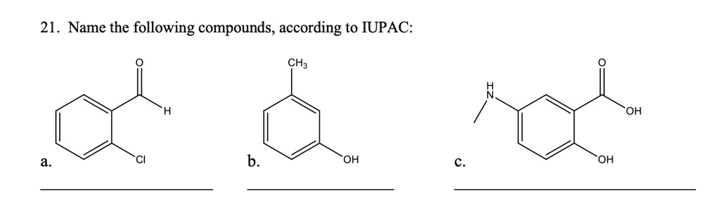 21 name the following compounds according to iupac oh oh oh ch3 28888