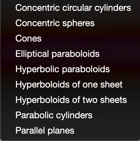 SOLVED: Concentric circular cylinders Concentric spheres Cones ...