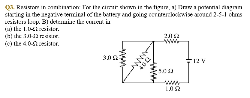 q3 resistors in combination for the circuit shown in the figure a draw ...