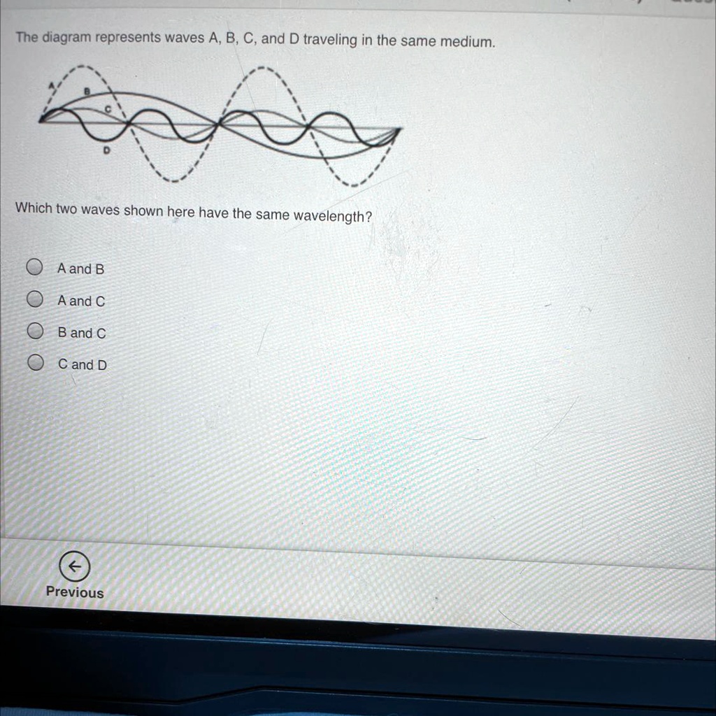 please help i need help with this question the diagram represents waves ...