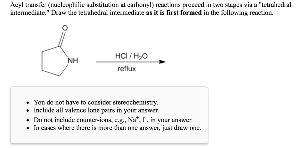 Acyl transfer (nucleophilic substitution at carbonyl) reactions proceed ...