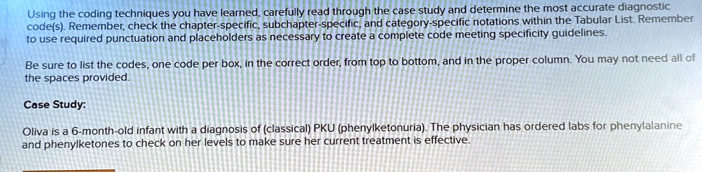 using the coding techniques you have learned carefully read through the ...