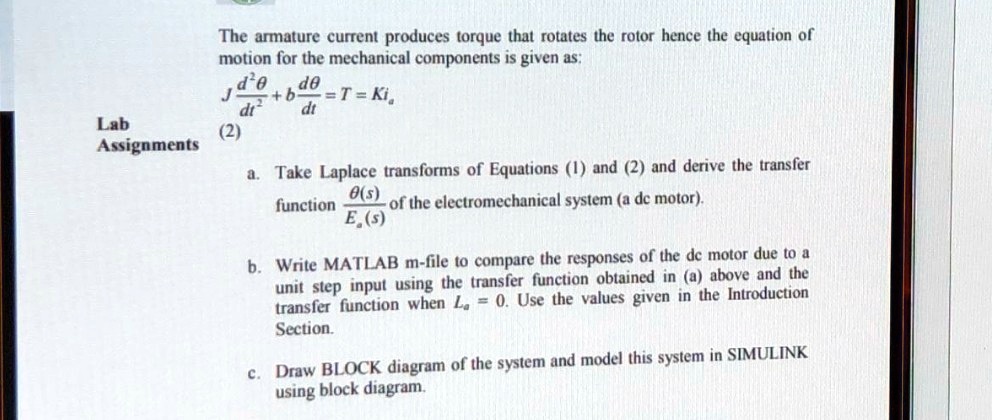 The armature current produces torque that rotates the rotor hence the ...