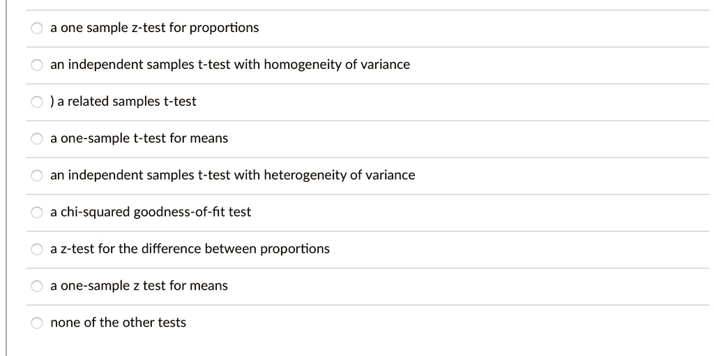 One sample z test for proportions an independent samples t...