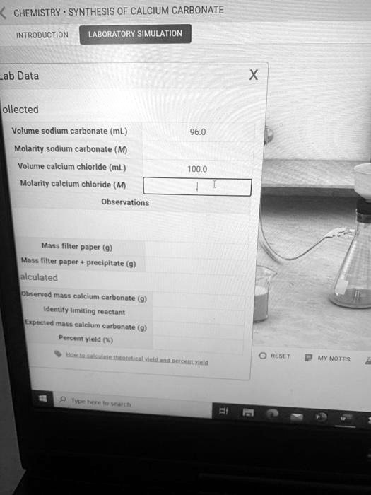 [GET ANSWER] chemistry synthesis of calcium carbonate introduction ...