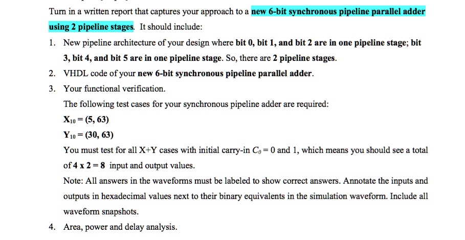 tum in written report that captures your approach to new 6 bit ...