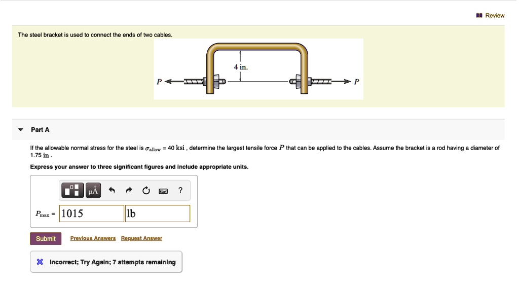 The steel bracket is used to connect the ends of two cables. 4 in Part ...