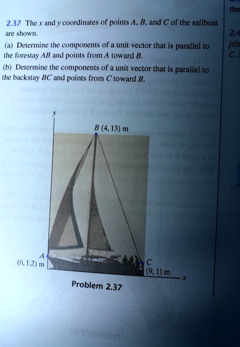 SOLVED: 2.37 The x and y coordinates of points A, B, and C of the ...