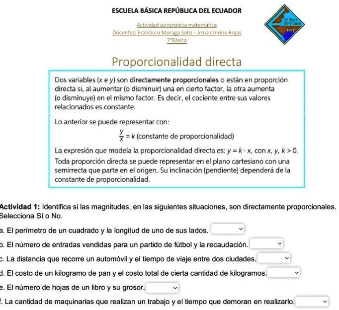 SOLVED: ayudaaa doy estrella porfis ayuda ESCUELA BÁSICA REPÚBLICA DEL ...