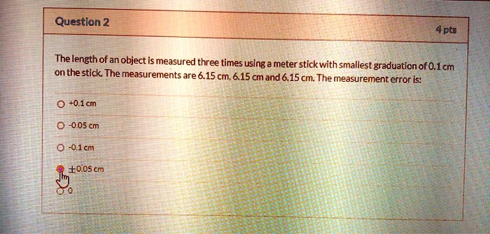 SOLVED: The length of an object is measured three times using a meter ...