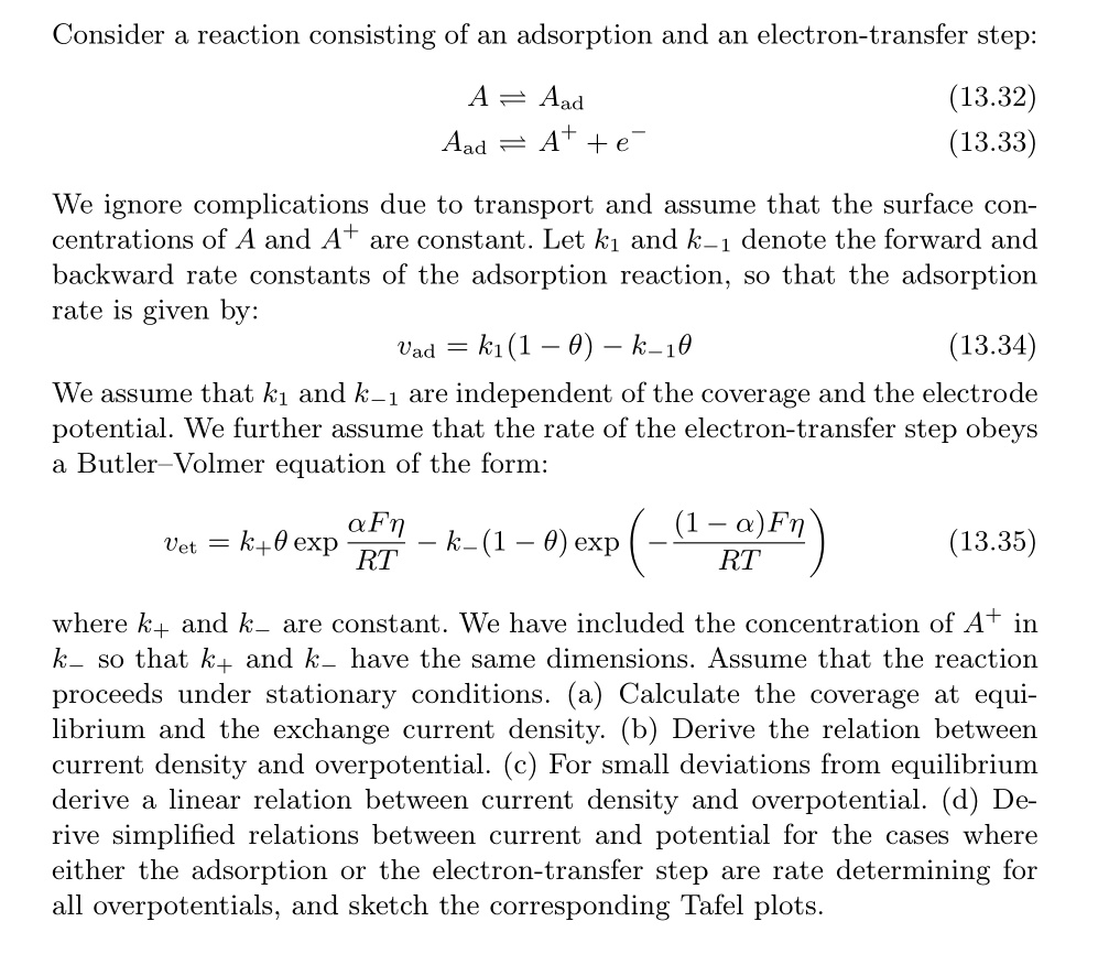 SOLVED: Assume that the reaction proceeds under stationary conditions ...