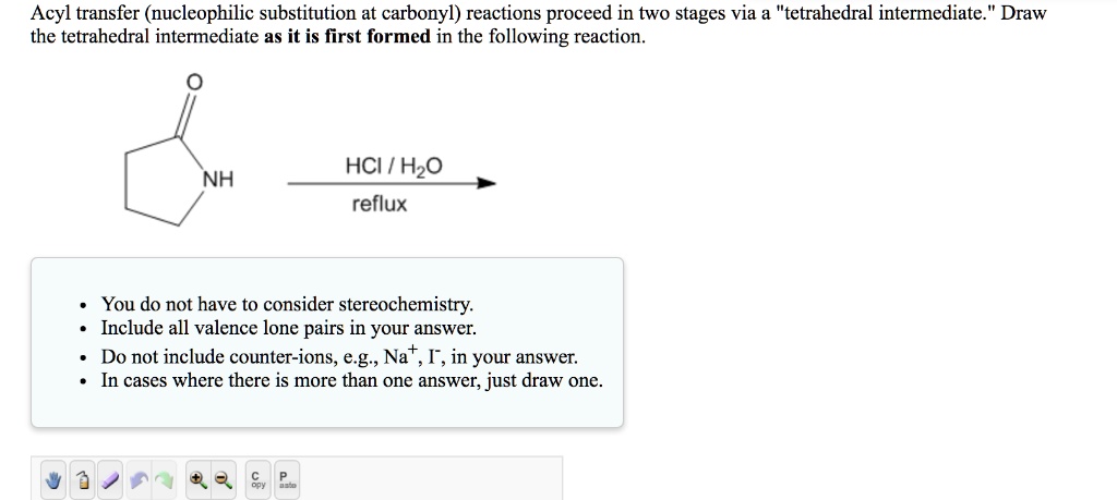 acyl transfer nucleophilic substitution at carbonyl reactions proceed ...