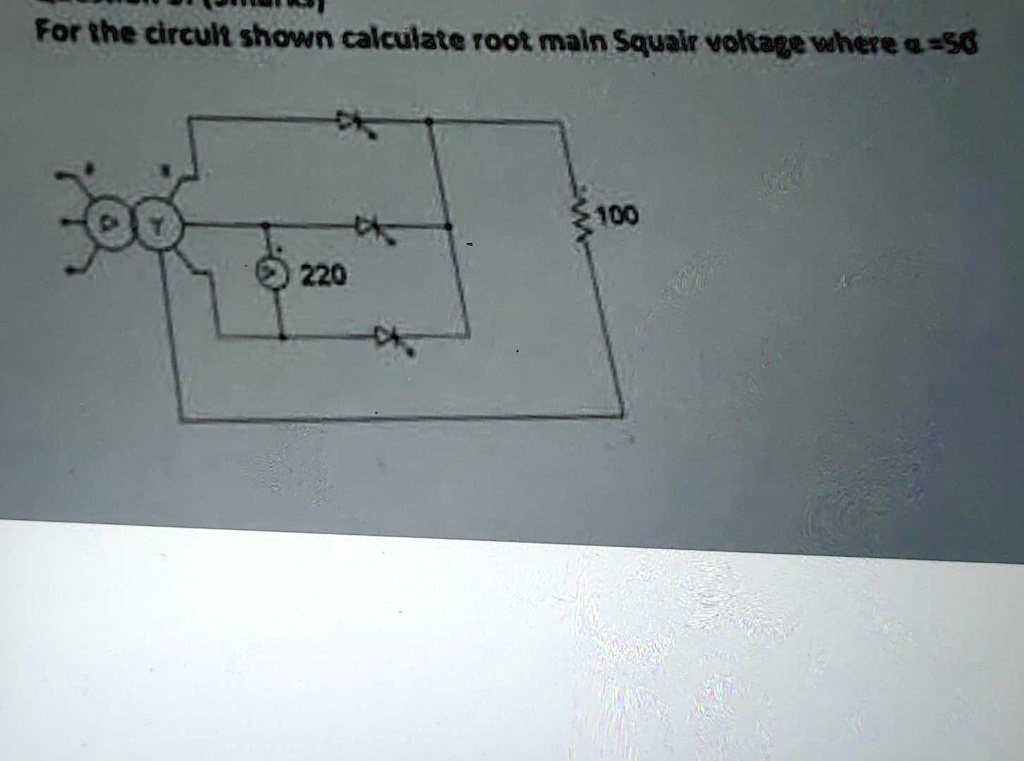 SOLVED: Text: Calculate root mean square voltage For the circuit shown ... SOLVED: Text: Calculate root mean square voltage For the circuit shown ...
