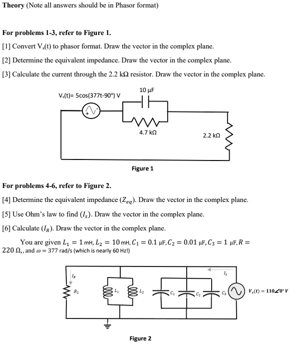 SOLVED: For problems 1-3, refer to Figure 1. [1] Convert Vs(t) to ...