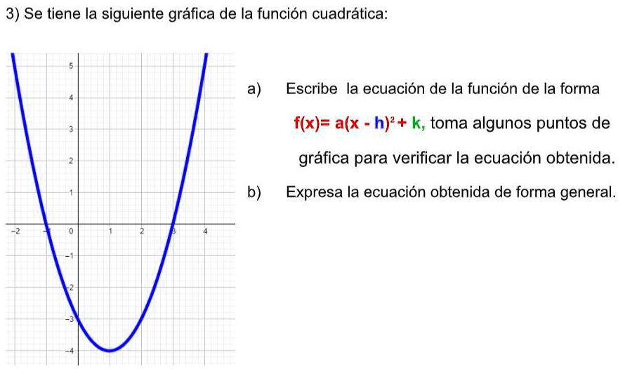 SOLVED: aYUDA PORFAVOR¡¡¡¡¡¡¡¡¡ 3) Se tiene la siguiente gráfica de la ...