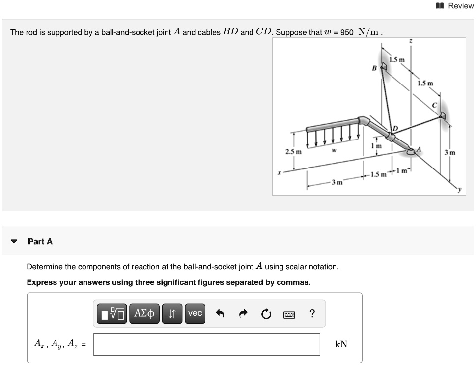 SOLVED: Determine the tension in the supporting cable DB. Determine the tension in the ...