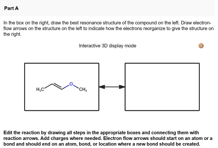 part a in the box on the right draw the best resonance structure of the ...