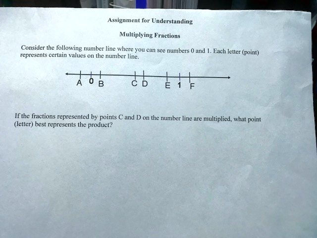 SOLVED: Assignment for Understanding Multiplying Fractions Consider the ...