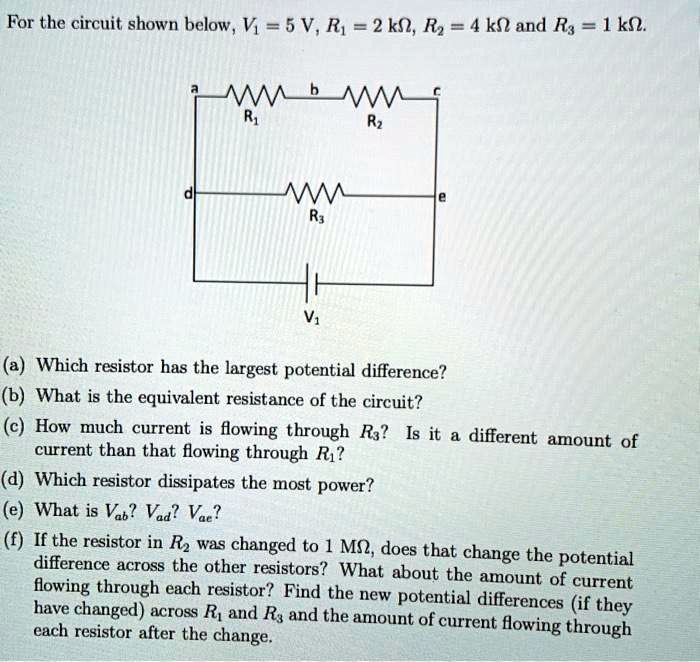 SOLVED: For the circuit shown below, Vi = 5 V, Ri = 2kÎ©, Rz = 4kÎ ...