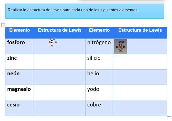 SOLVED: por favor ayúdenme...... Realizar la estructura de Lewis para ...