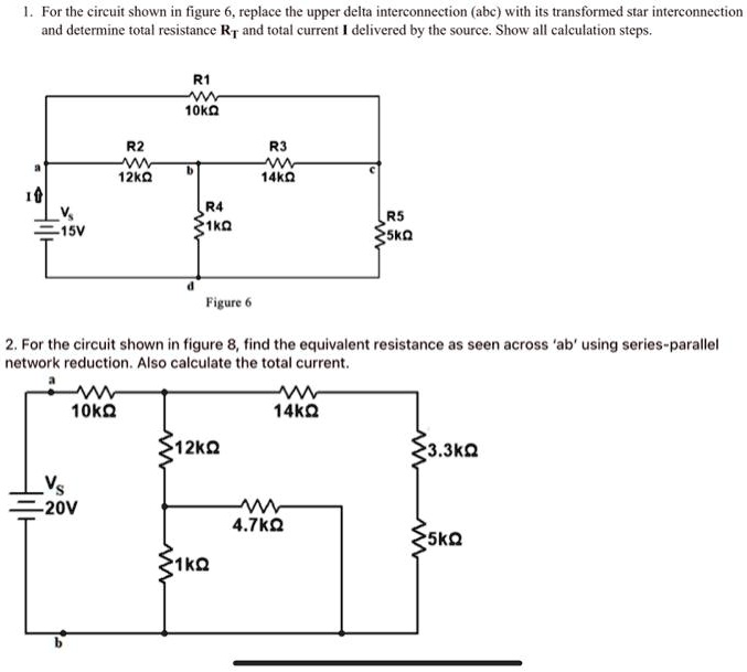1. For the circuit shown in figure 6, replace the upper delta interconnection (abc) with its ...