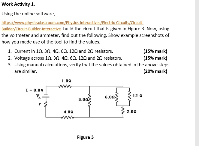 work activity 1 using the online software httpsllwww physicsclassroom comphysics ...