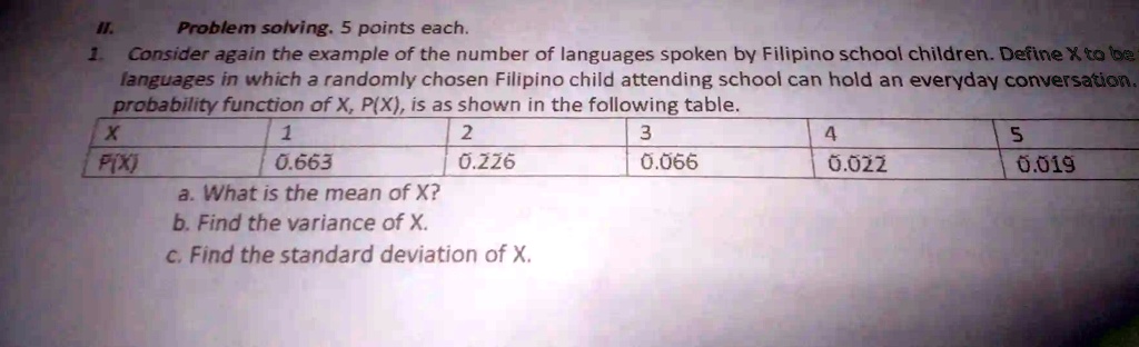 SOLVED: Problem solving: 5 points each Consider 'again the example of ...