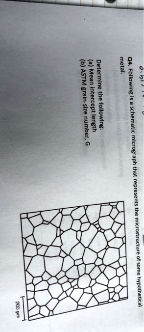 SOLVED: (a) Mean intercept length: Determine the following: metal. (b ...