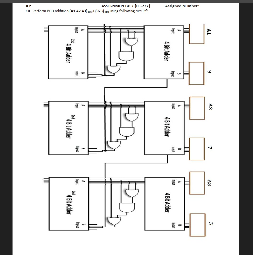 ASSIGNMENT #3 [EE-227] Assigned Number: 10. Perform BCD addition (A1 A2 ...