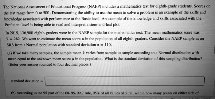 the national assessment of educational progress naep includes ...