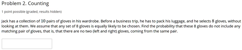 problem 2 counting point possible graded results hidden jack has collection of 10 pairs of ...