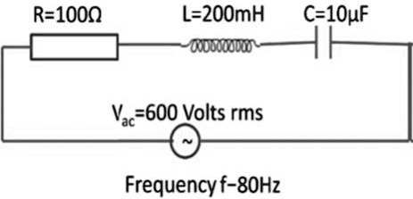 SOLVED: A resistor, capacitor, and inductor are connected in series across an AC voltage source ...
