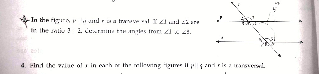 SOLVED: "kar do na plzzzz it's an emergency In the figure, p |l q and r ...
