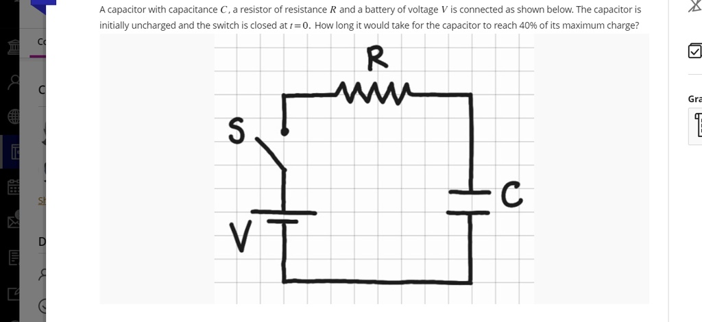 SOLVED: Texts: A capacitor with capacitance C, a resistor of resistance ... SOLVED: Texts: A capacitor with capacitance C, a resistor of resistance ...