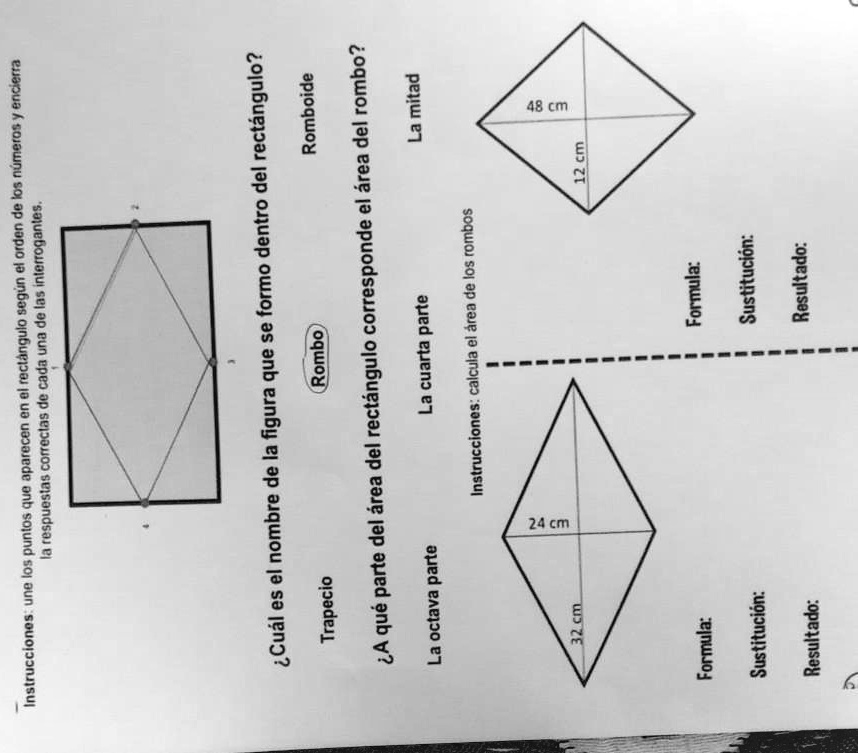 instrucciones une los puntos que aparecen en el rectangulo segun el ...
