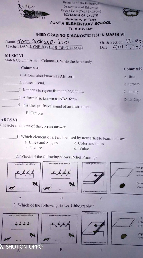 pasagot kailangan ko lan republic of the pnilippinet deprtment of ...