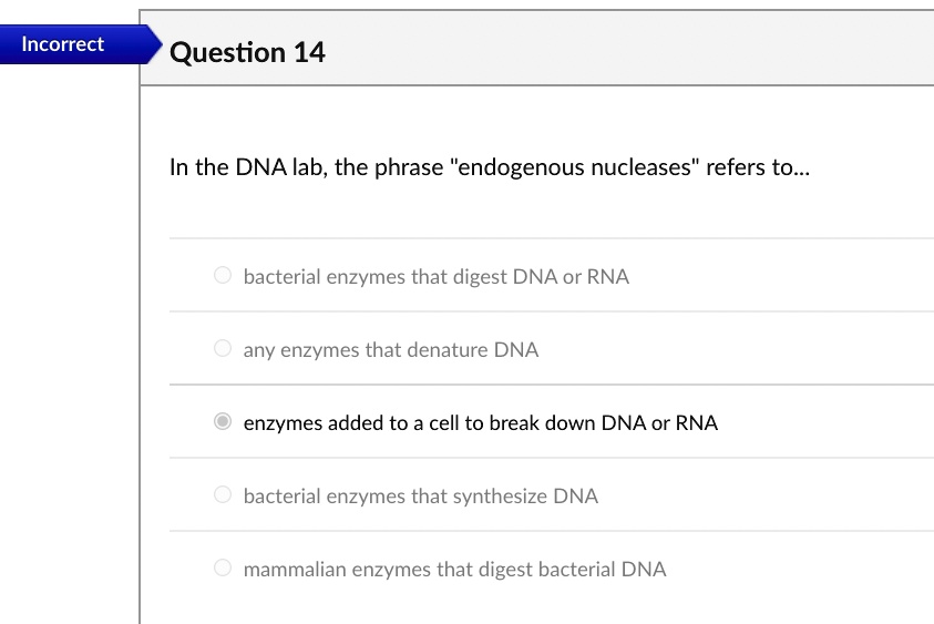 SOLVED: What is the answer please? The one selected is wrong. Incorrect ...