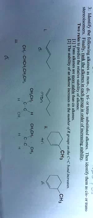 draw all constitutional isomers formed in each 3 identify the following ...