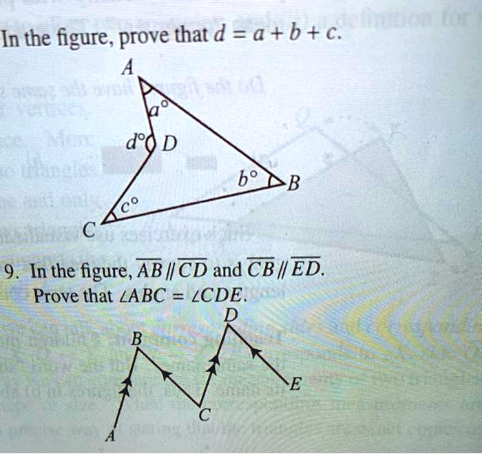 SOLVED: In the figure, prove that d = a+ b+ € D bo DB 9 In the figure ...