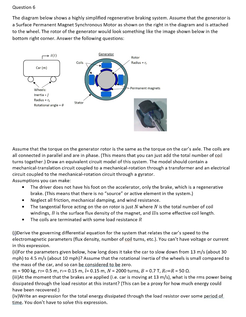 SOLVED: The diagram below shows a highly simplified regenerative ...