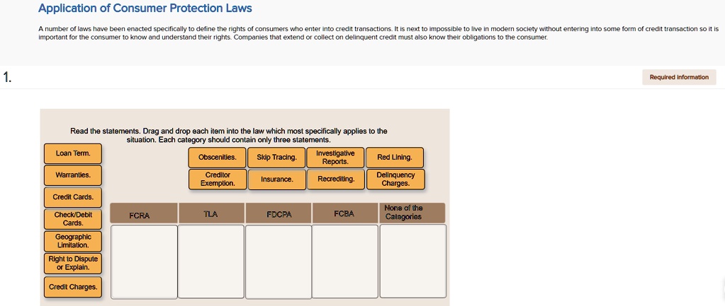 VIDEO solution: Application of Consumer Protection Laws A number of ...