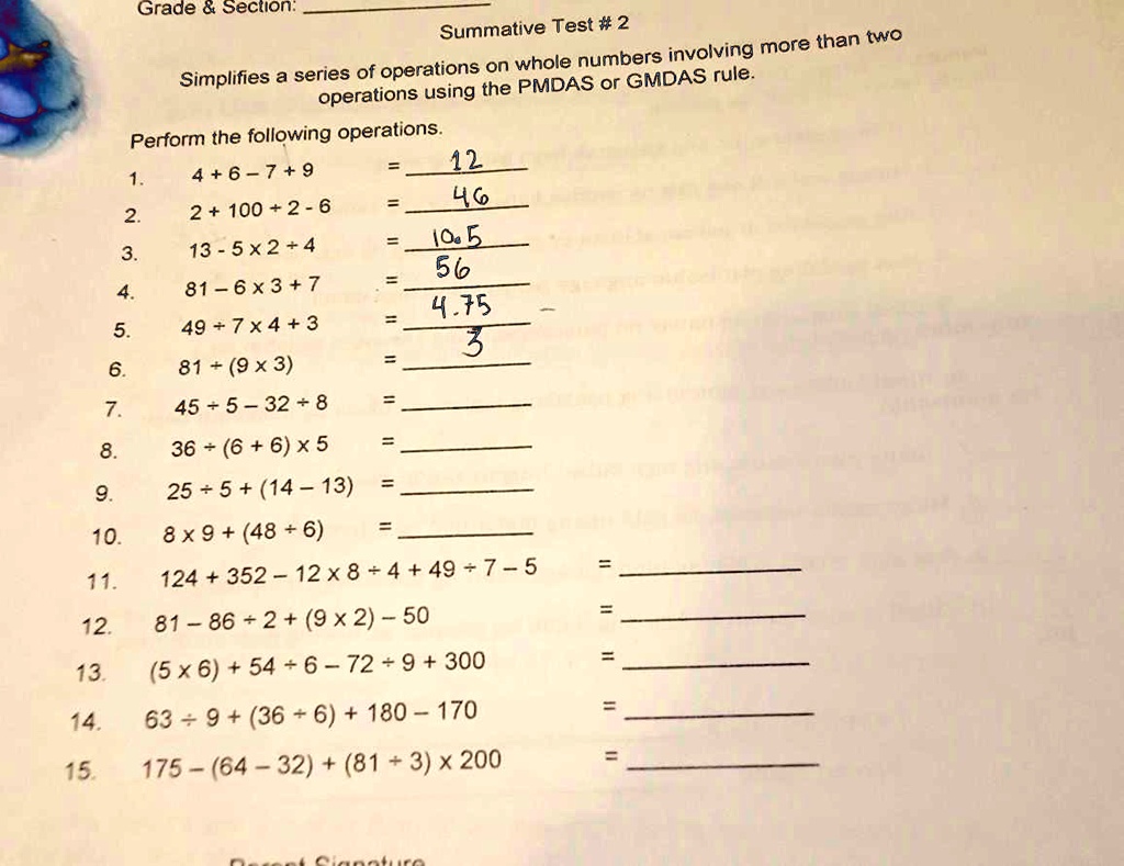pa help po sa summative test ko ty 33 grade section summative test 2 ...
