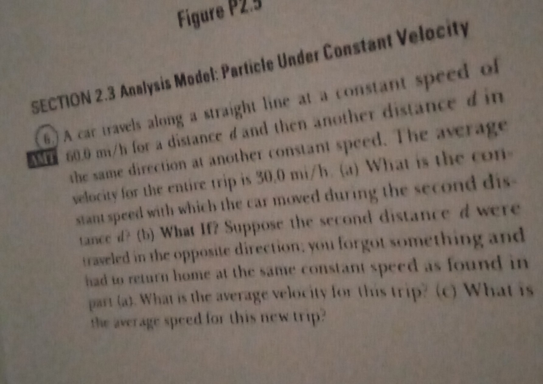 Figure PL? SECTION 2.3 Analysis Model: Particle Under Constant Velocity ...
