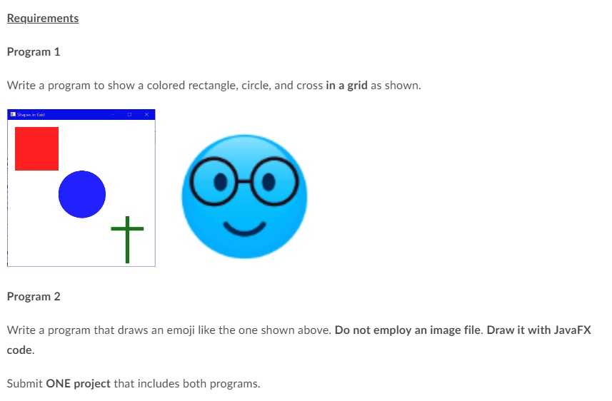 Solved Write A Java Program For Below Requirements Program 1 Write A Program To Show A Colored