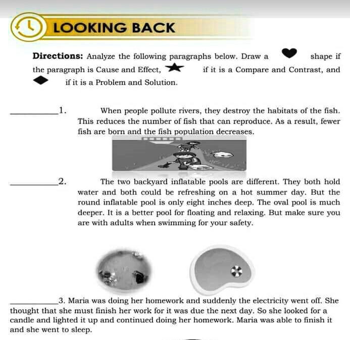 paki sagot po need din po looking back directions analyze the following ...