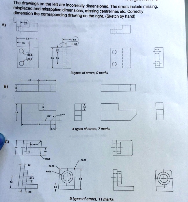 SOLVED: A) 3 types of errors, 9 marks B) 4 types of errors, 7 marks 0.5 ... SOLVED: A) 3 types of errors, 9 marks B) 4 types of errors, 7 marks 0.5 ...