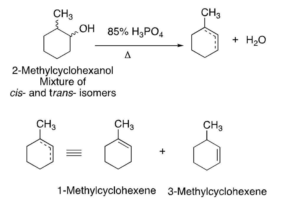 ch3 oh 85 hzpo4 cha hzo 2 methylcyclohexanol mixture of cis and trans ...