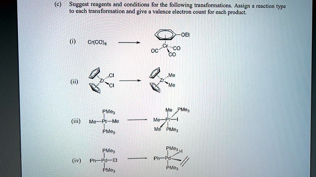 c suggest reagents and conditions for the following transformations ...