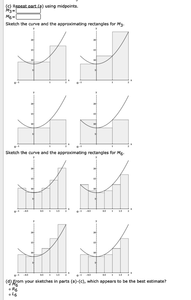 Solved Repeat Part A Using Midpoints M3 And M6 Sketch The Curve And 0967